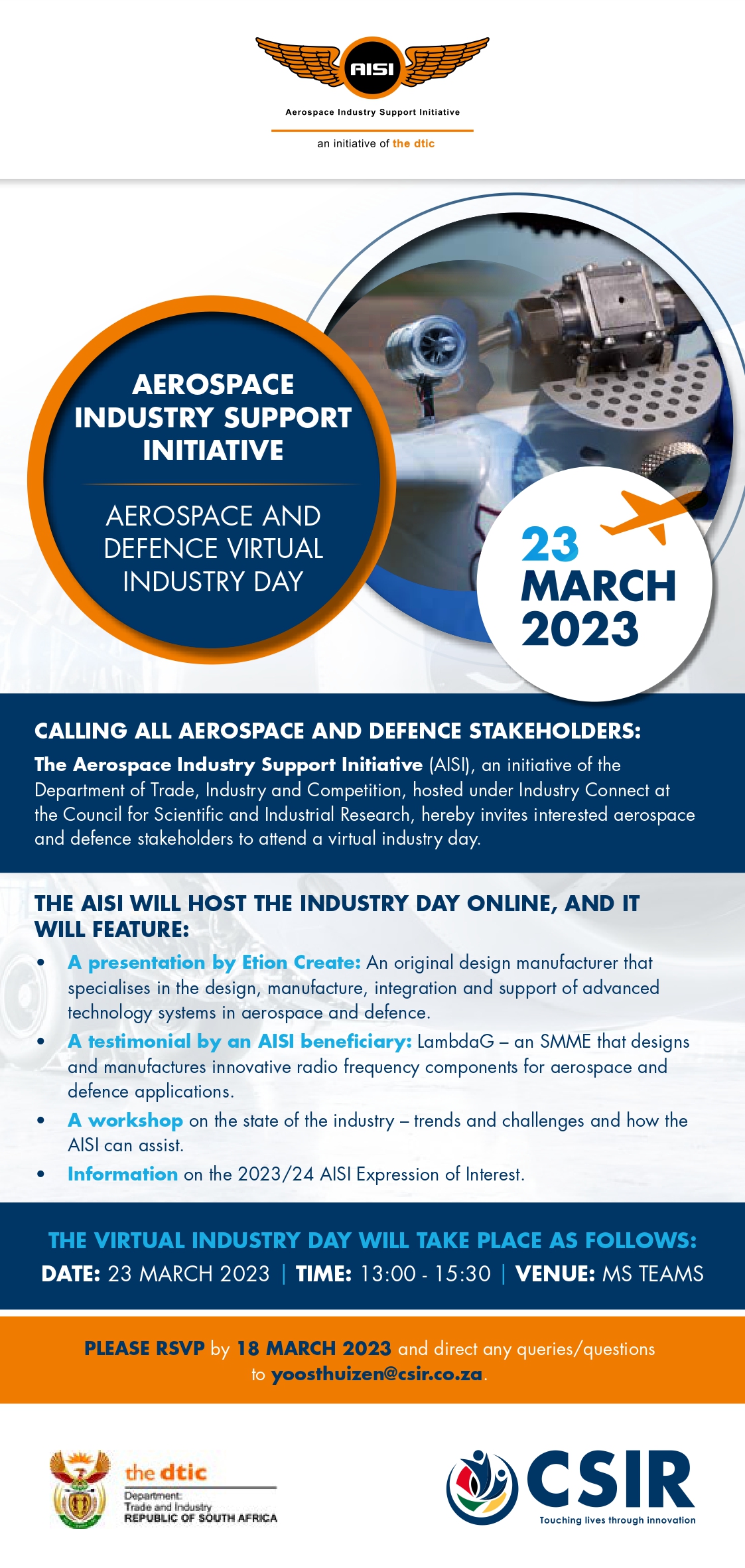Aerospace and Defence Virtual Industry Day | CSIR